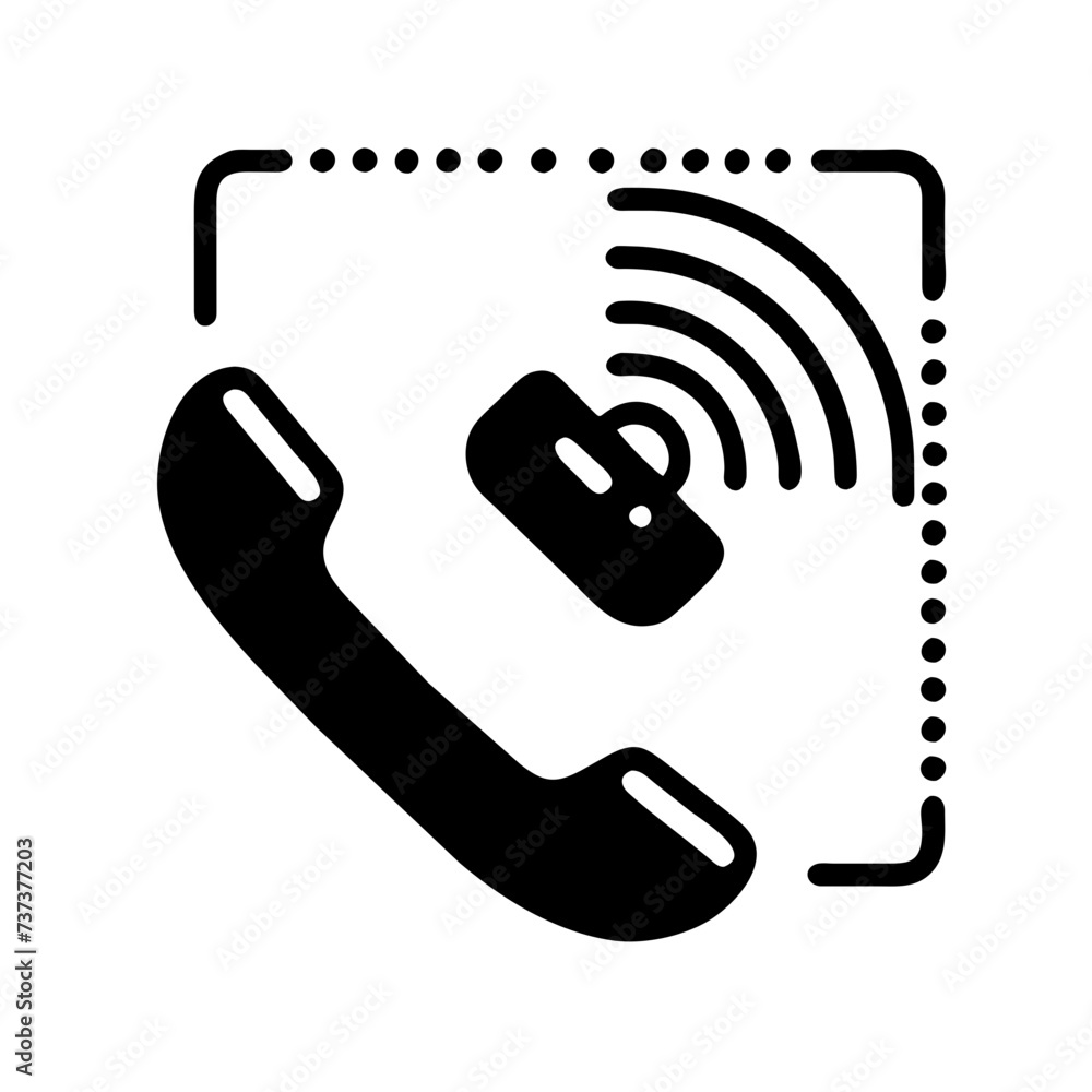 A ringing phone icon, conveying the classic symbol of communication and ...