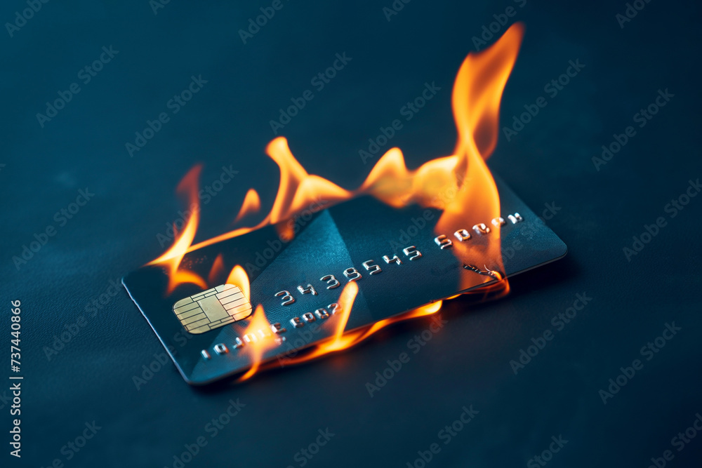Burning credit card. Closed bank account, refusal of digital money ...