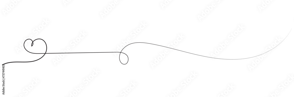 Hand drawn heart line art banner background transparent isolated Stock ...