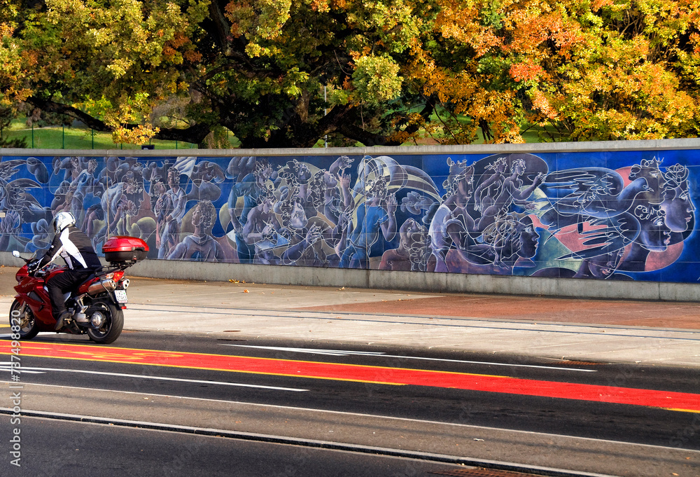 Geneva, Switzerland, Europe - Swiss artist Hans Erni at age 100 ...