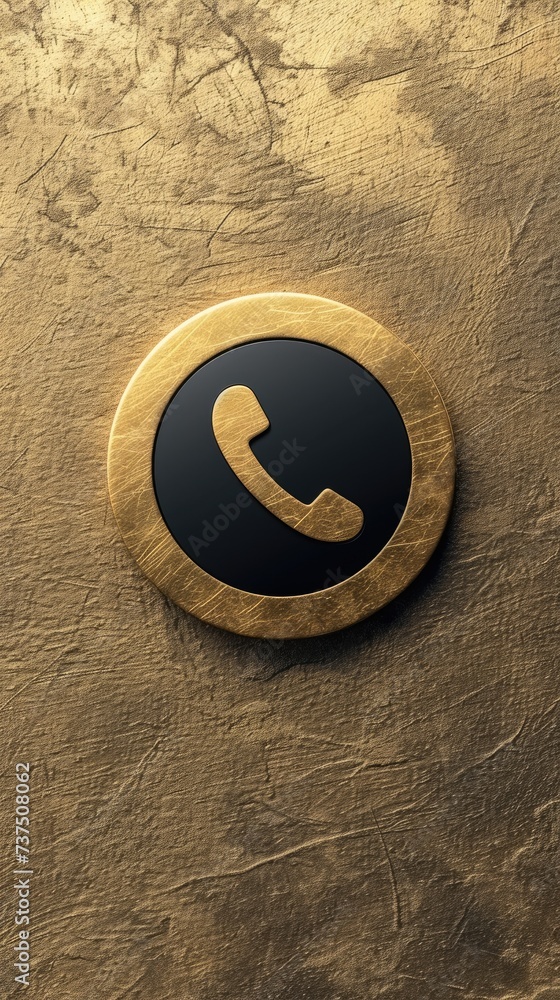 Telephone handset banner logo sign: a symbolic representation of ...