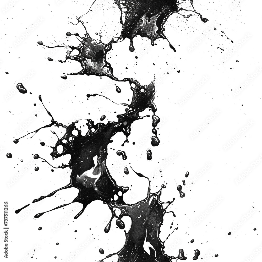 realistic blue paint brush strokes on transparent background. Dark ...