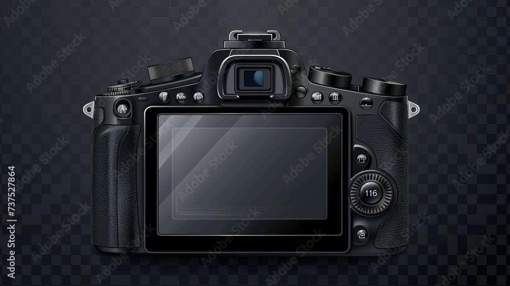 A transparent background vector illustration of a camera's frame ...