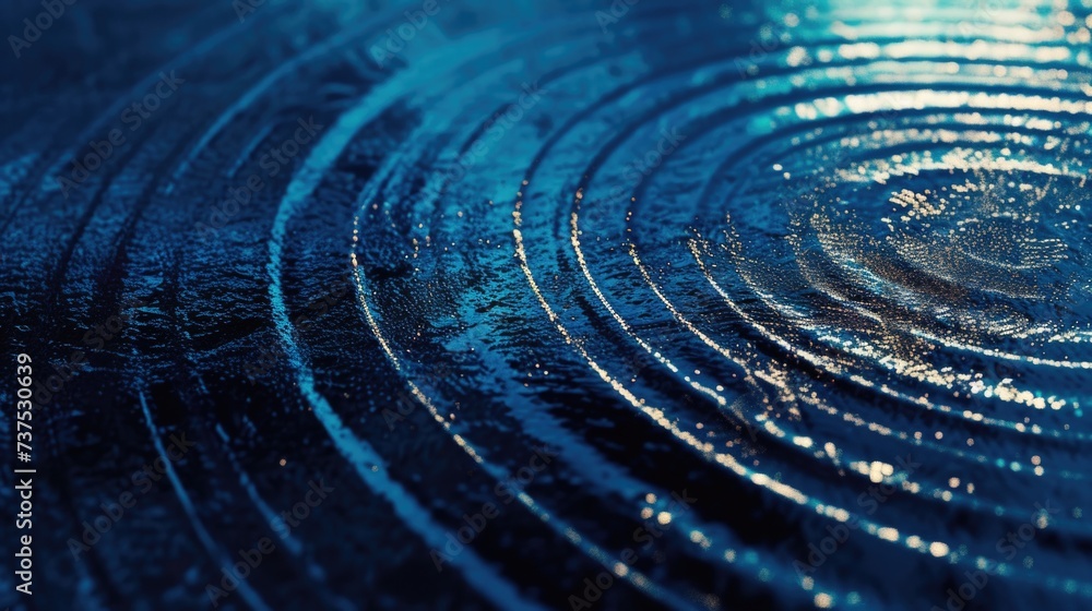 A detailed close-up view of a circular object resting on a surface. Can ...