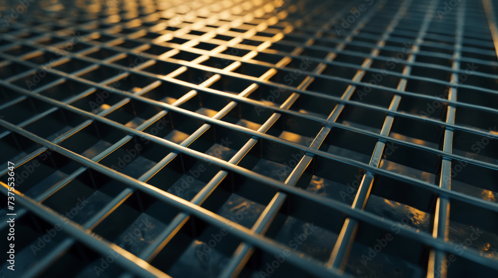 Liquid Metal Lattice. Generative AI Stock Illustration | Adobe Stock