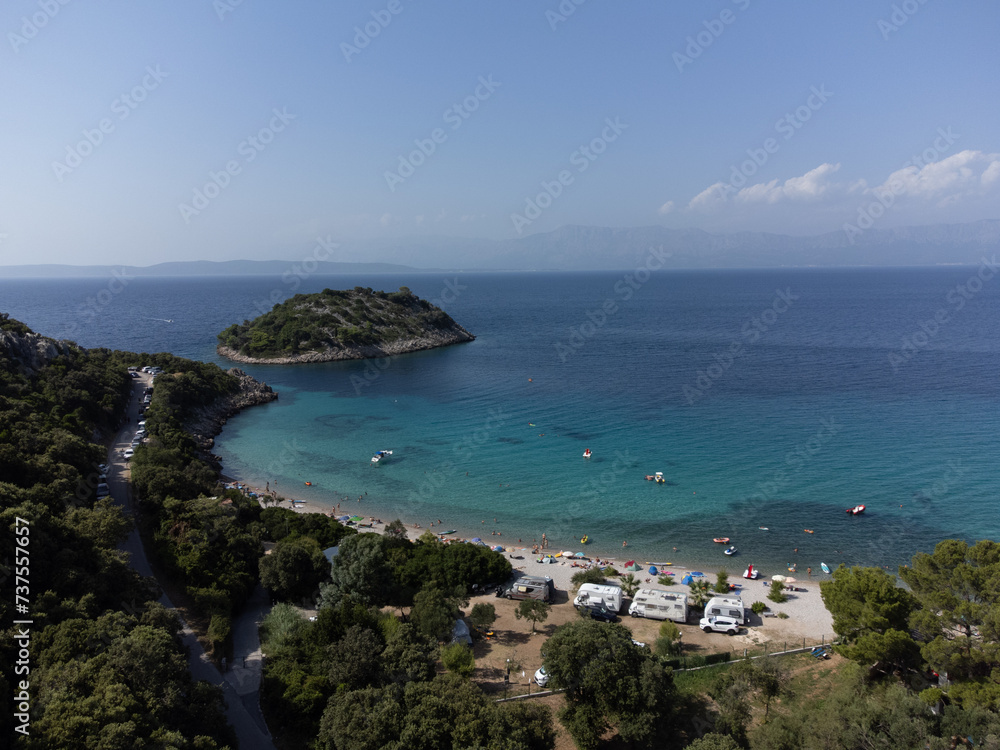 Beautiful Divna beach on Peljesac peninsula in southern Croatia Stock ...