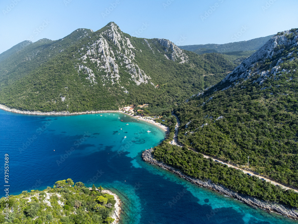 Beautiful Divna beach on Peljesac peninsula in southern Croatia Stock ...