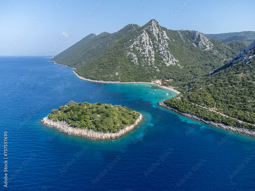 Beautiful Divna beach on Peljesac peninsula in southern Croatia Stock ...