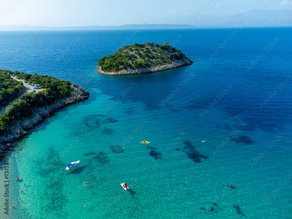 Beautiful Divna beach on Peljesac peninsula in southern Croatia Stock ...