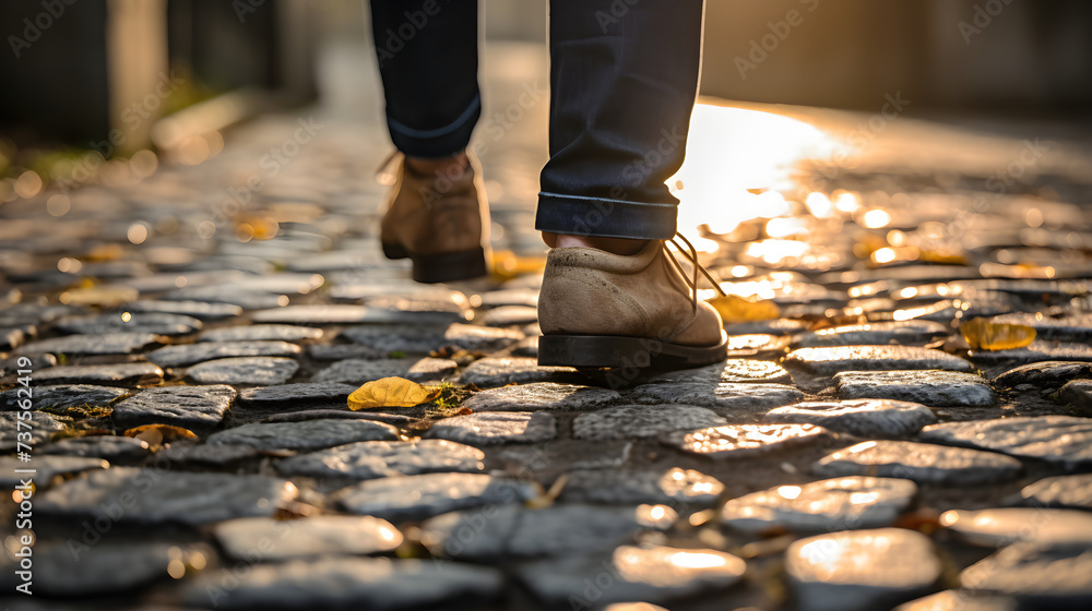 Moving Forward: A Visual Metaphor of Progress and Exploration through a ...