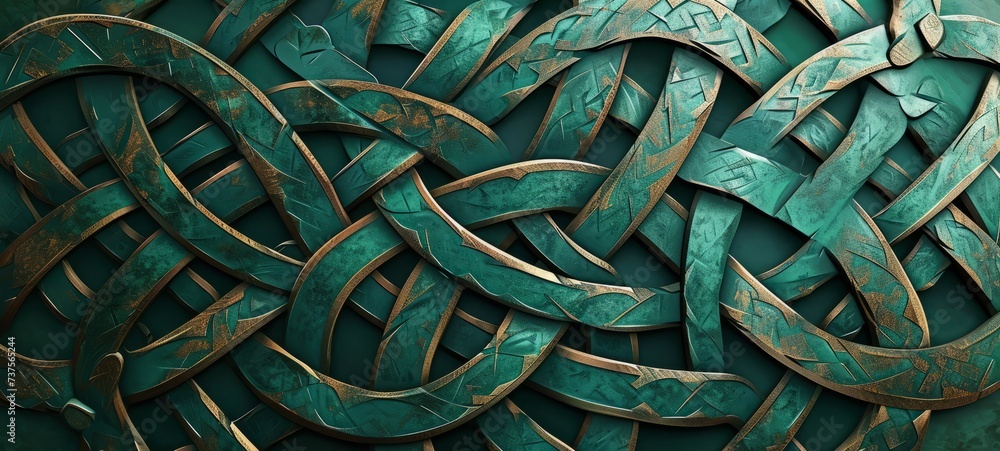 Celtic Knot Patterns in emerald color. Mythology Celtic Knot Patterns ...