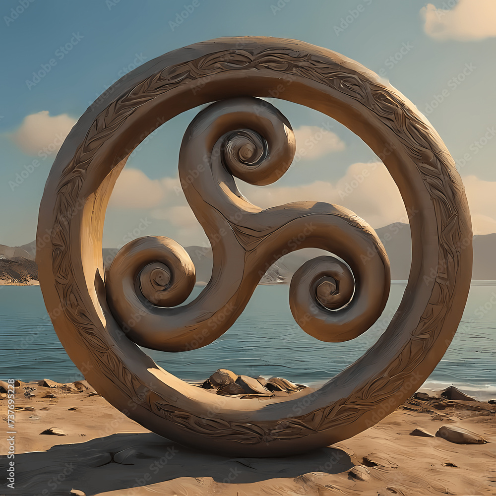 Celtic symbol, Triskelion, an ancient symbol representing spiruality ...