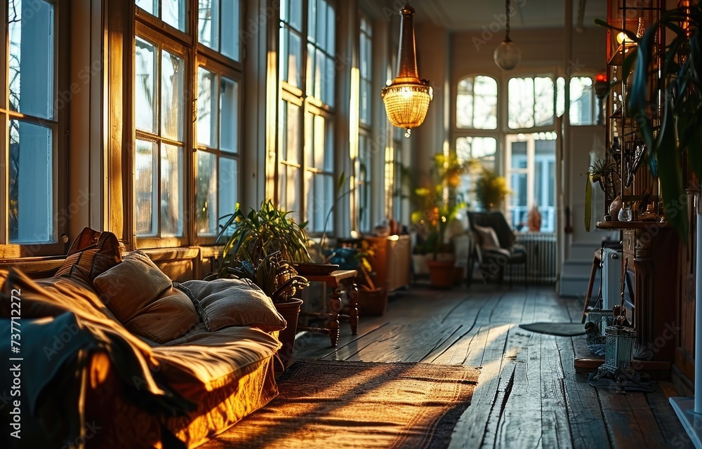 a cozy light founder beanbag as a furnishing item in a family furnished ...