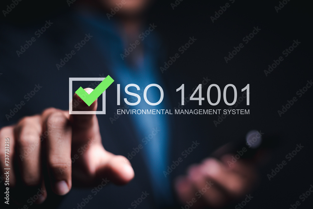 ISO 14001 concept. Identify, control and reduce the environmental ...