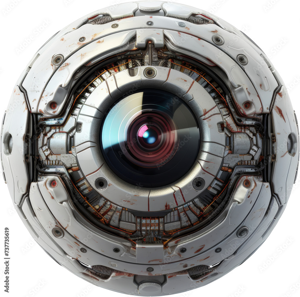 eye of robot,robot eye,internet watcher about security network isolated ...