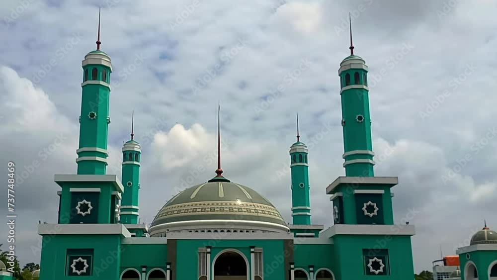 Baitul Hikmah Grand Mosque at Berau Regency, East Borneo, Indonesia ...