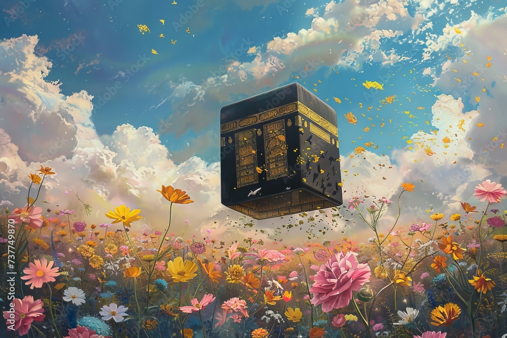 Hues of pink, purple, orange, and yellow paint the landscape, creating ...