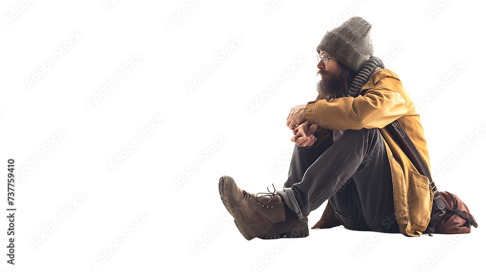Desperate homeless people on transparent background PNG. Growing ...