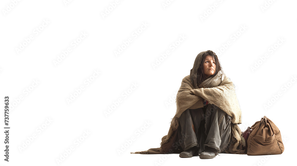 Desperate homeless people on transparent background PNG. Growing ...