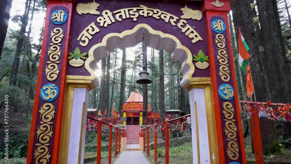 Vidéo Stock Tarkeshwar Mahadev Temple: Lansdowne's Sacred Shiva Shrine ...