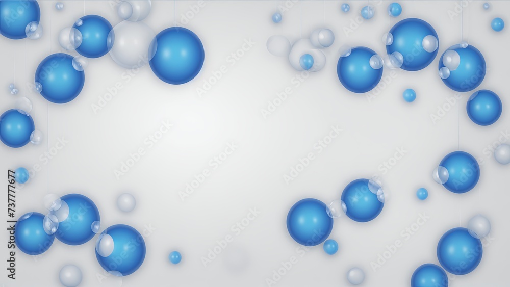 Elegant bubble design with a calming white and blue gradient Stock ...