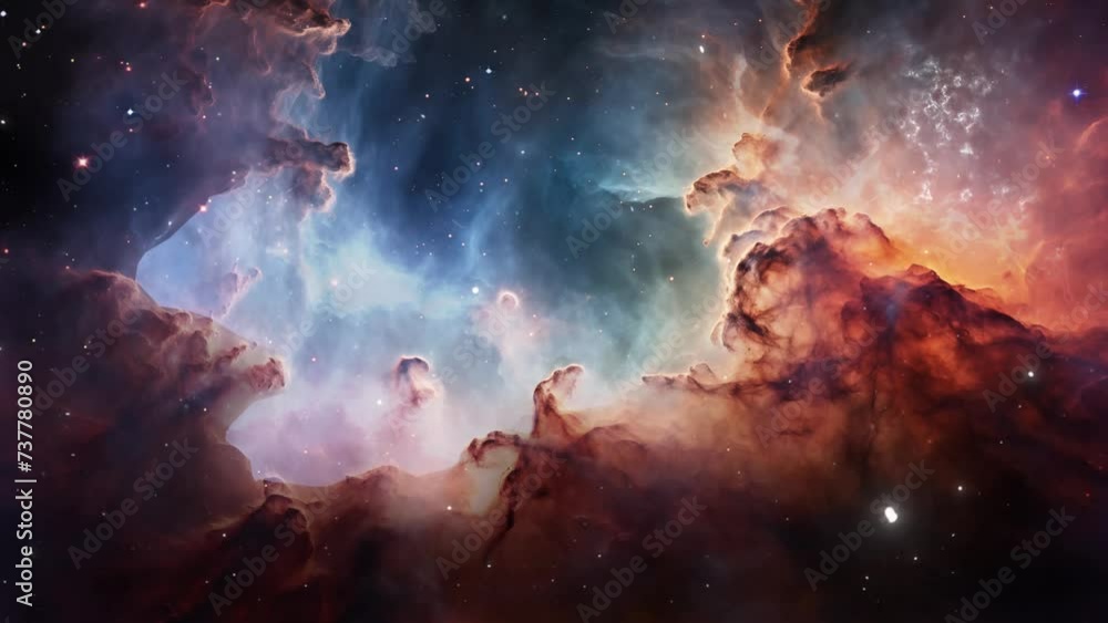 mesmerizing astrophotography image of a nebulaic. beautiful sky scene ...