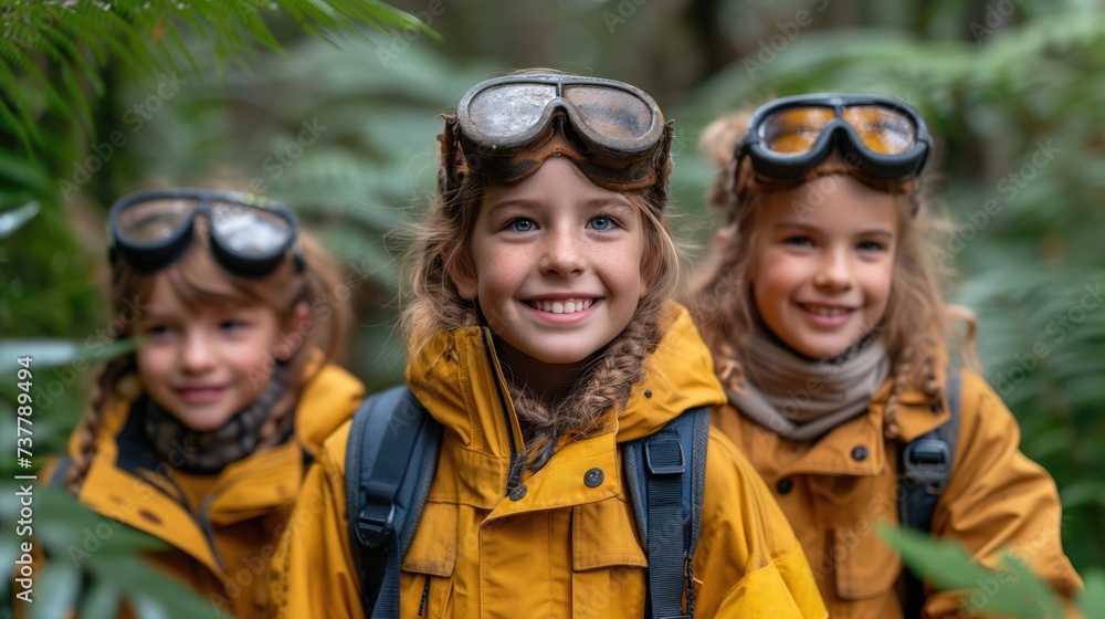 Group of children explore new places, whether it's a hidden gem in the ...