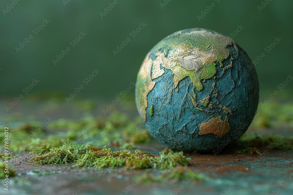 Global warming causing big damage to nature. Earth get dry and hot. Dry ...