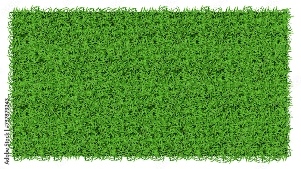 Realistic grass and garden texture background vector. Green backyard ...