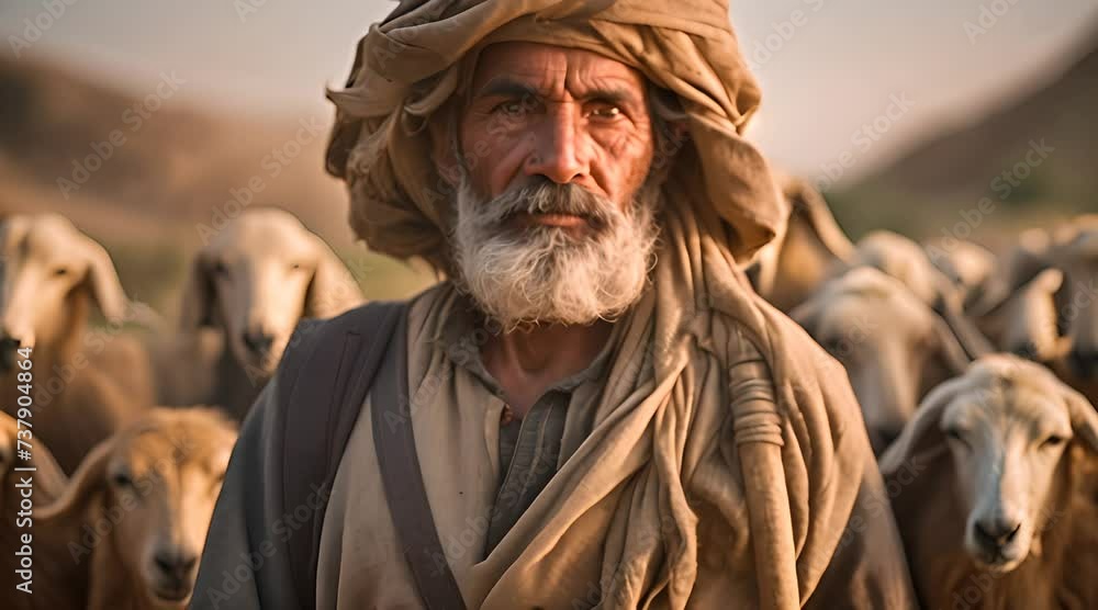 shepherd with a staff in hand reflect the age-old symbolism of their ...