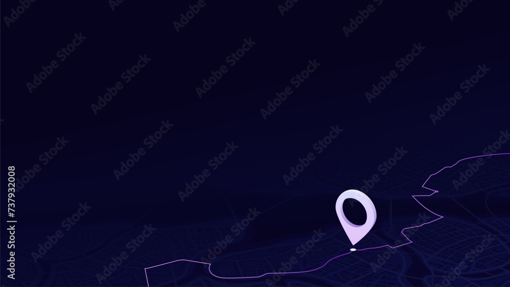 Primary road running across the entire isometric map. Navigation and ...