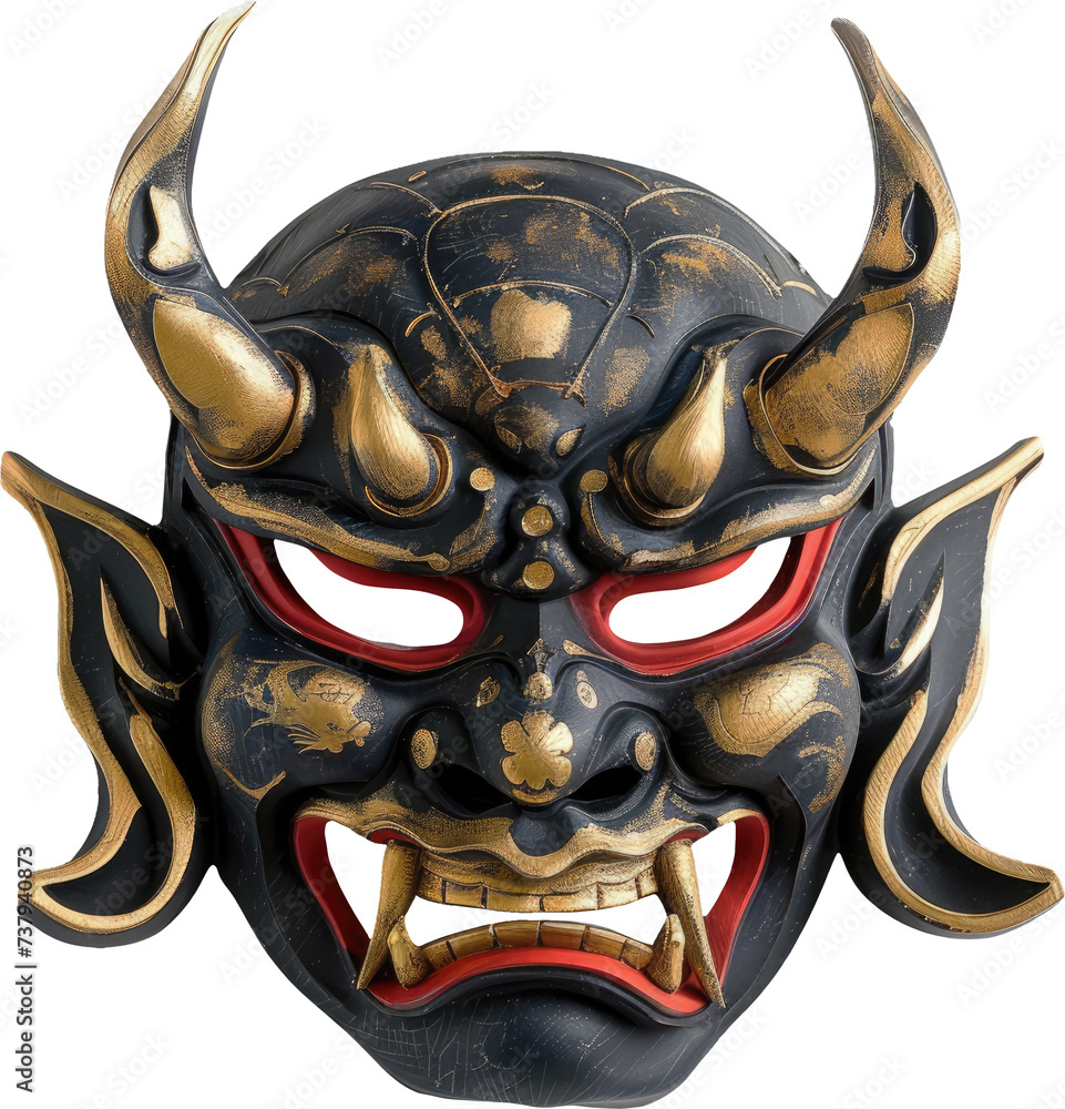 Oni mask transparent background PNG clipart Stock Photo | Adobe Stock