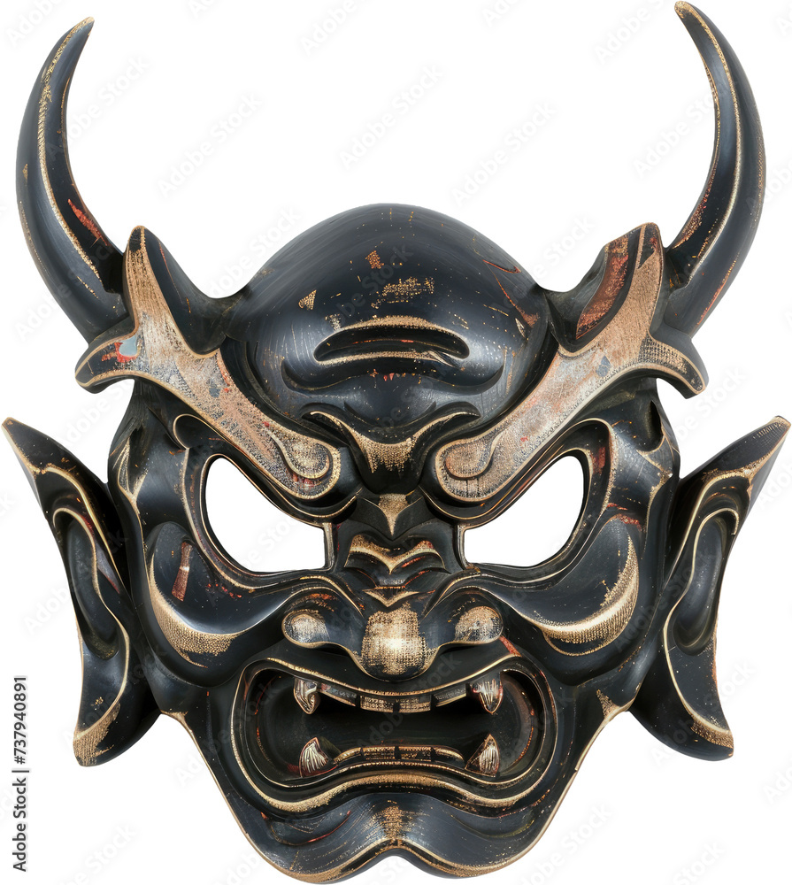 Oni mask transparent background PNG clipart Stock Photo | Adobe Stock