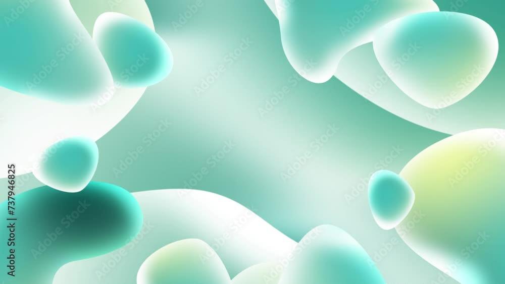 A calm and colorful animated background that features different kinds ...