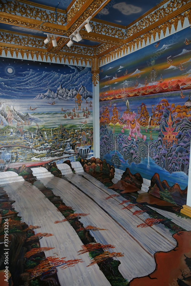 LAMPANG, THIALAND – JANUARY 2, 2024: Wat Santi Nikhon (Samakkhi Tham ...