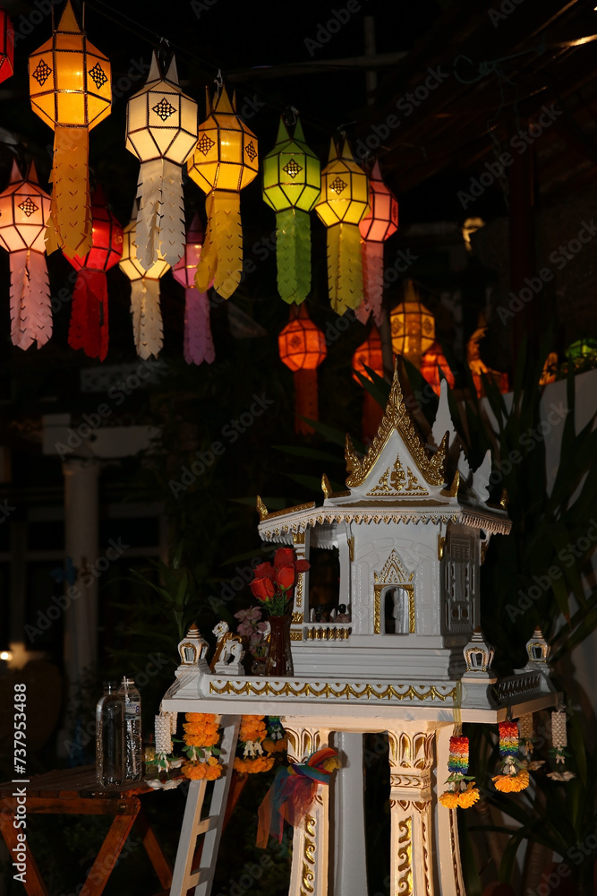 Spirit house - shrine to the protective spirit of a place that is found ...