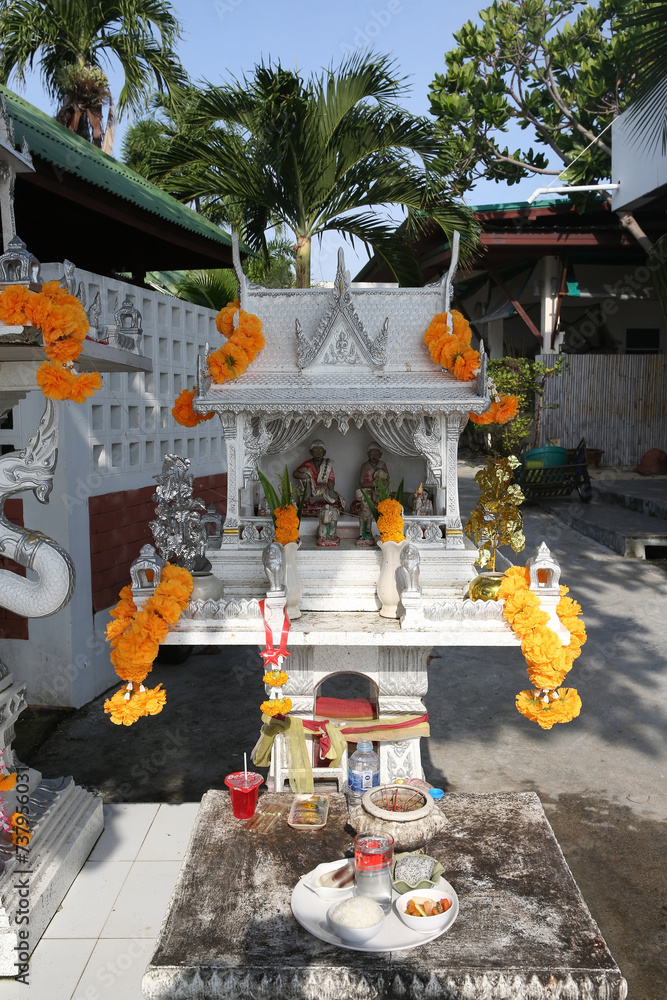 Spirit house - shrine to the protective spirit of a place that is found ...