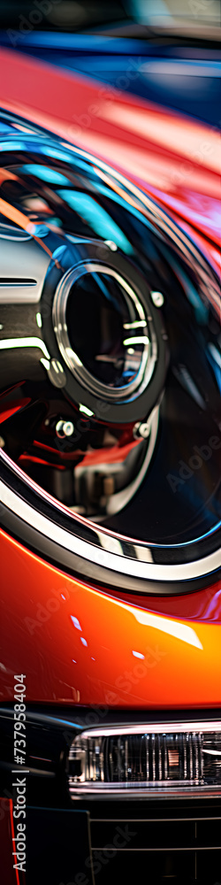 Aerodynamic body kit upgrades propel the racing car through vibrant ...