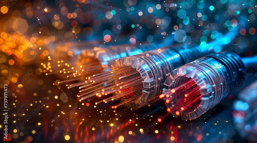 a background illustrating the backbone of internet technology, with ...