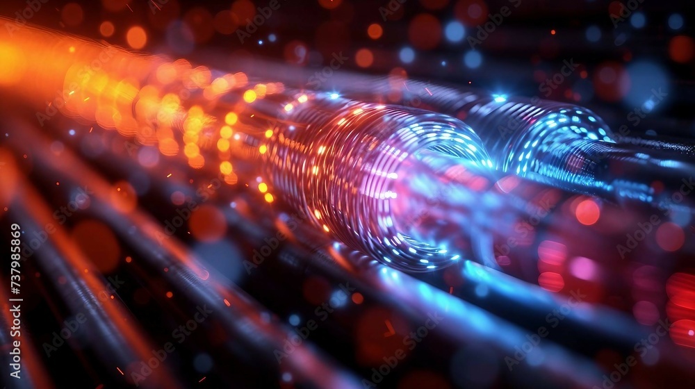 Fiber optic cables, represent the evolution of internet technology ...