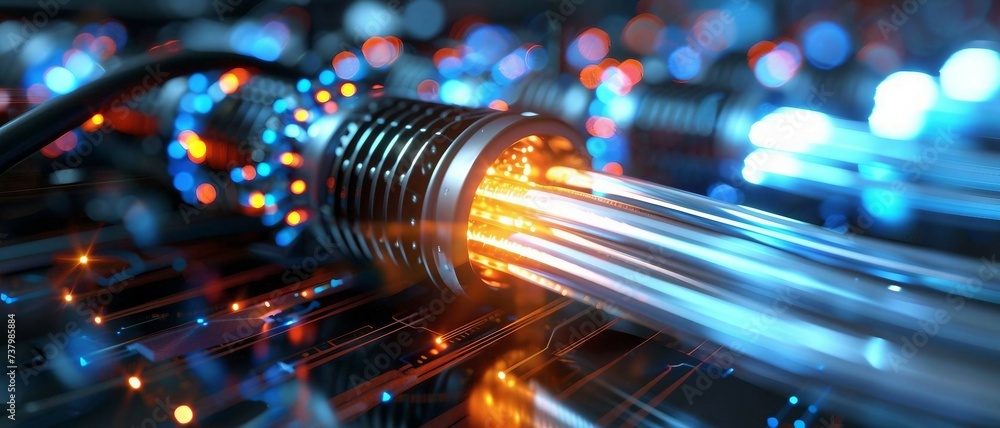 Fiber optic cables, represent the evolution of internet technology ...