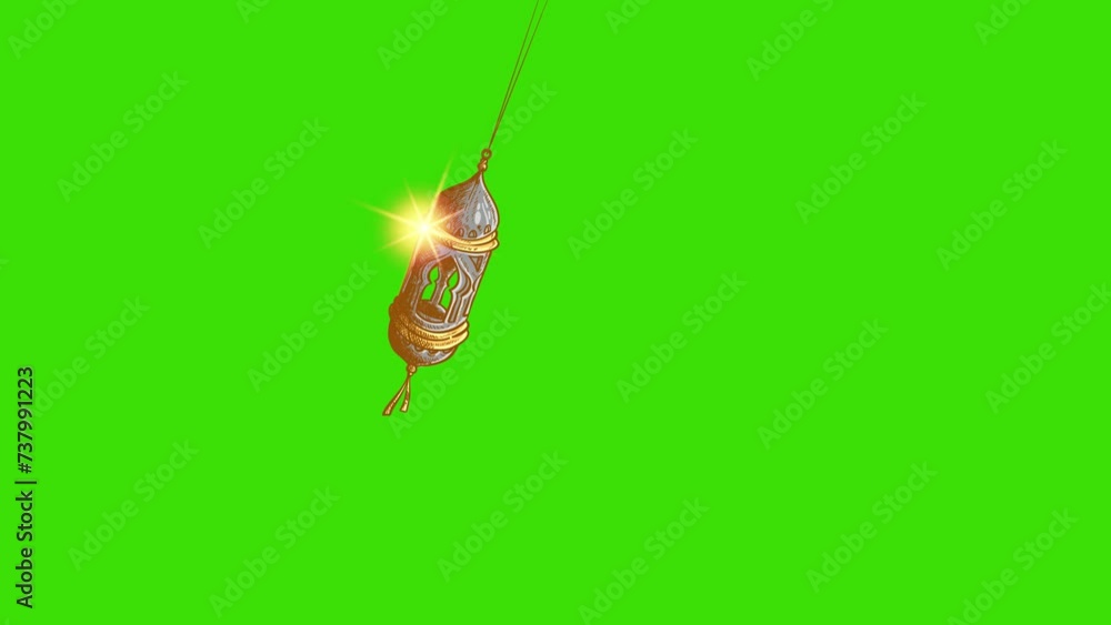 Ramadan Islamic lantern animation on a green screen. Ramadan lantern ...
