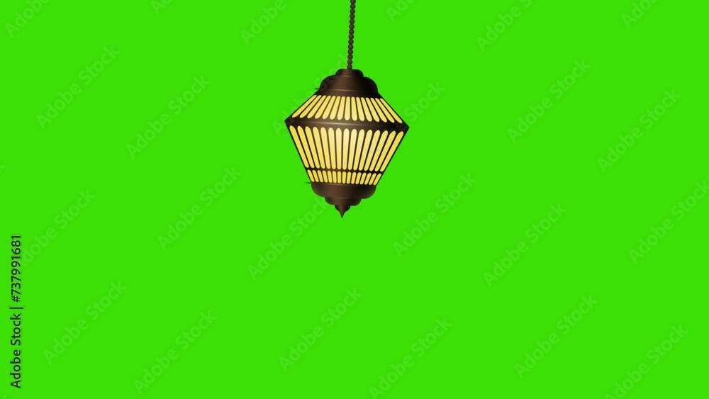Ramadan Islamic lantern animation on a green screen. Ramadan lantern ...