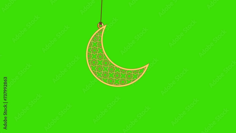 Ramadan Islamic lantern animation on a green screen. Ramadan lantern ...