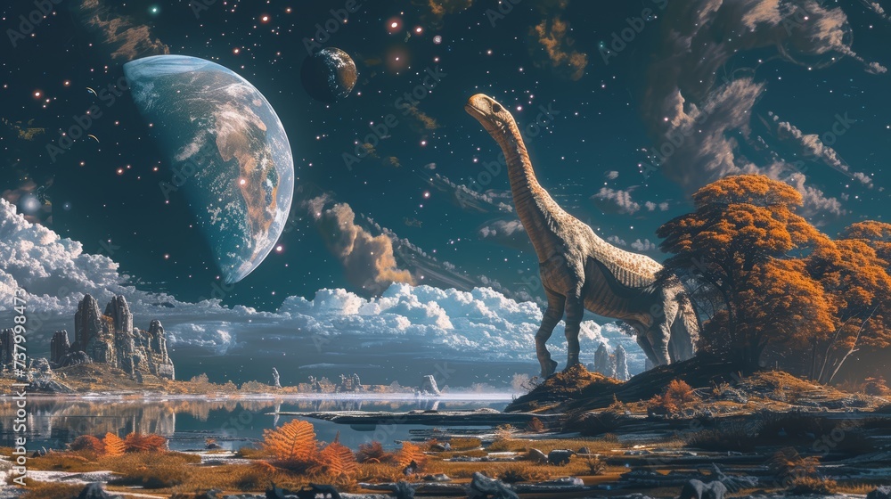 An extraterrestrial safari observing creatures in their natural ...