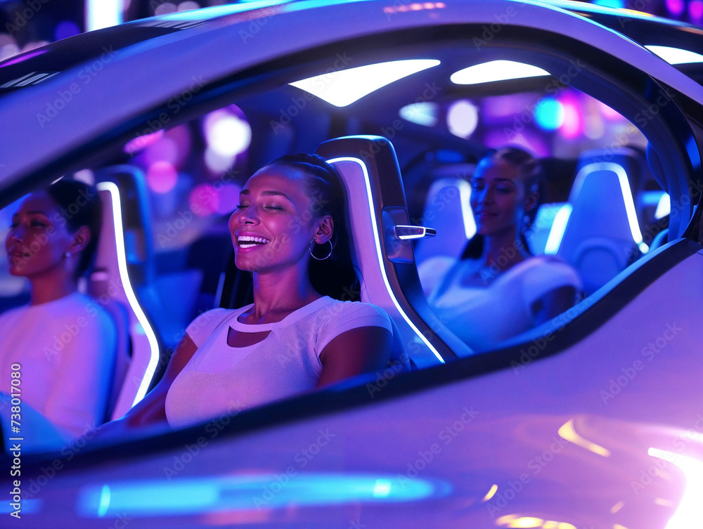 Driverless car. AI Artificial Intelligence for Automatic Driving ...