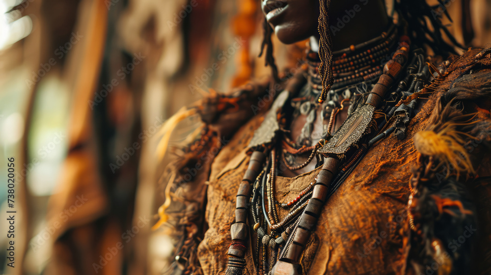 Full shot body photo of a voodoo witch doctor old-fashioned suit ...