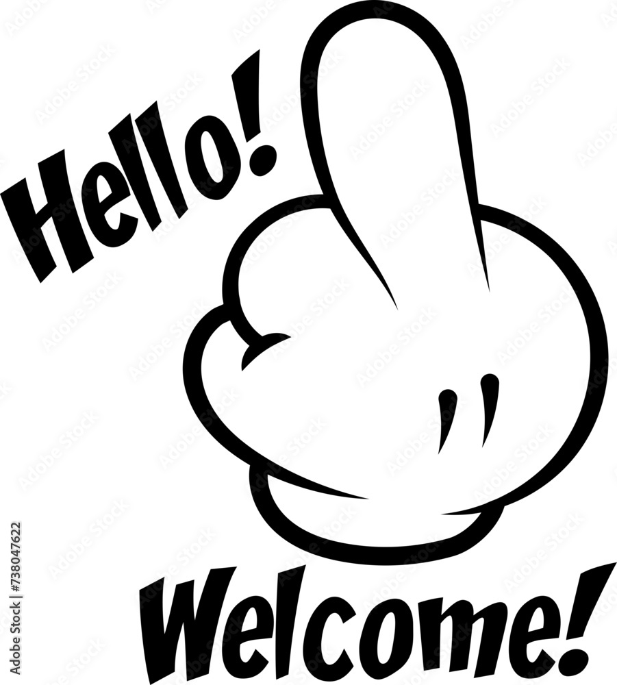 Middle Finger Hand SVG Humor Funny prints Stock Vector | Adobe Stock