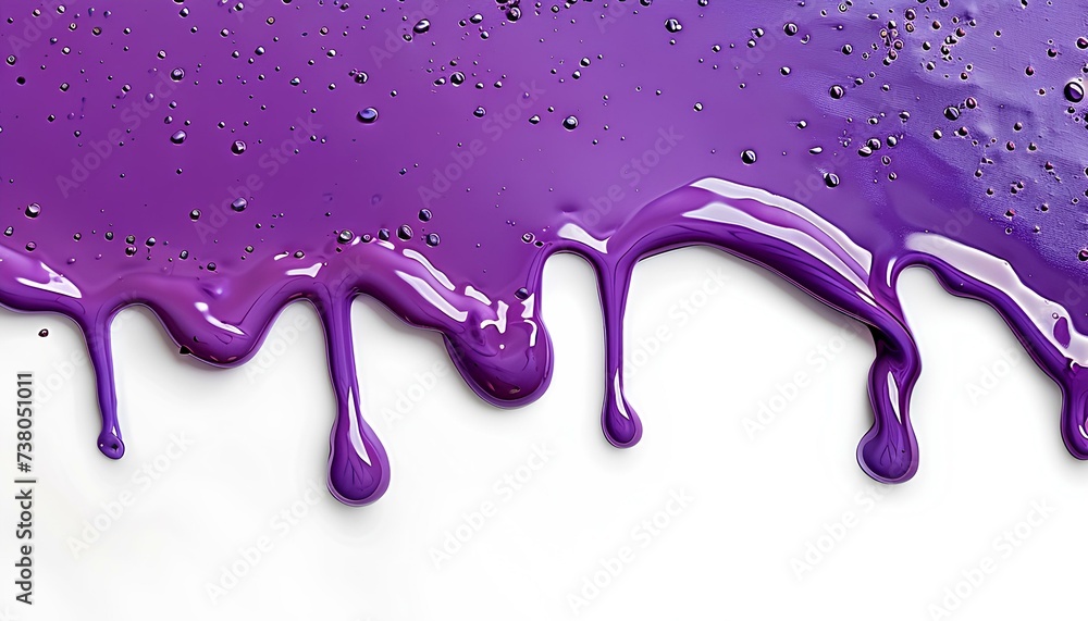 purple paint isolated on white background with shadow. purple paint ...