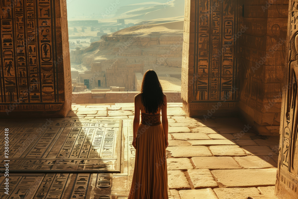 Cinematic Movie Poster in Ancient Egypt history Stock Photo | Adobe Stock